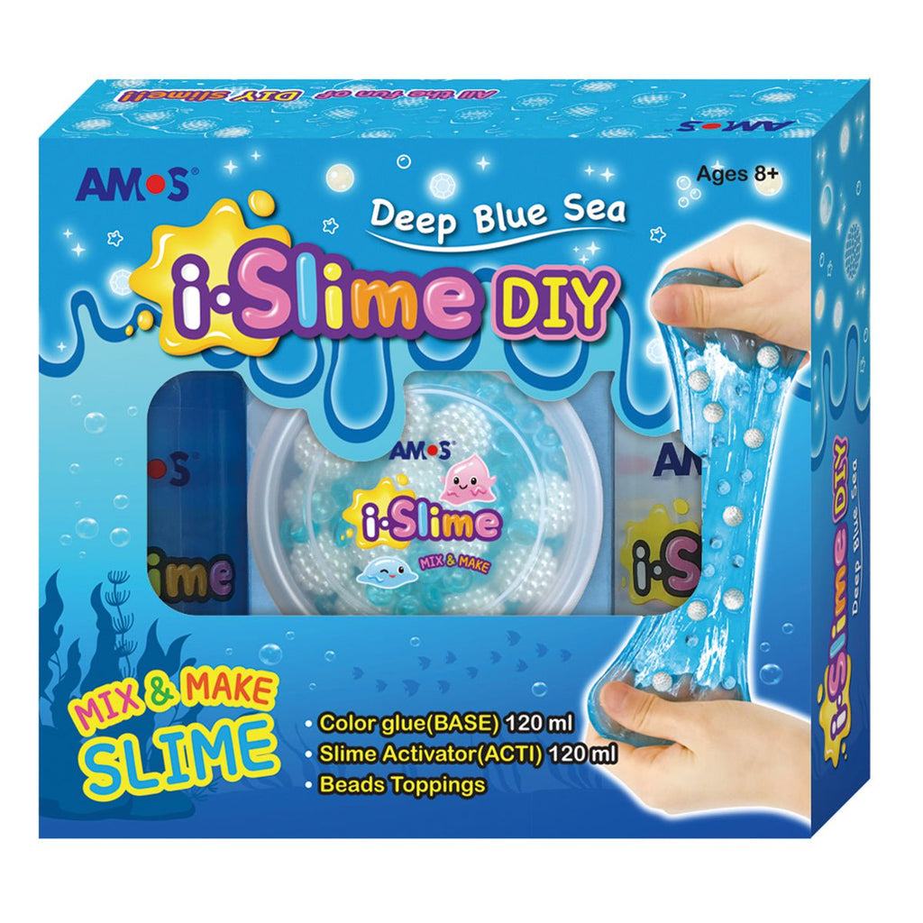 Amos i.Slime DIY Slime Making Kit - Deep Blue Sea | Amos — Discount Office