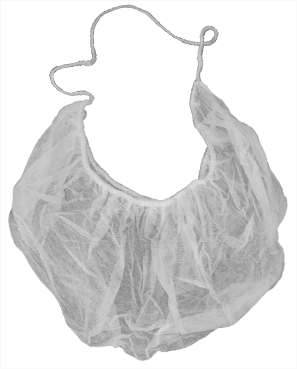 Armour Disposable PP Beard Cover Single Loop, 10gsm, White 2x 100 Pack | Disposable Clothing ...