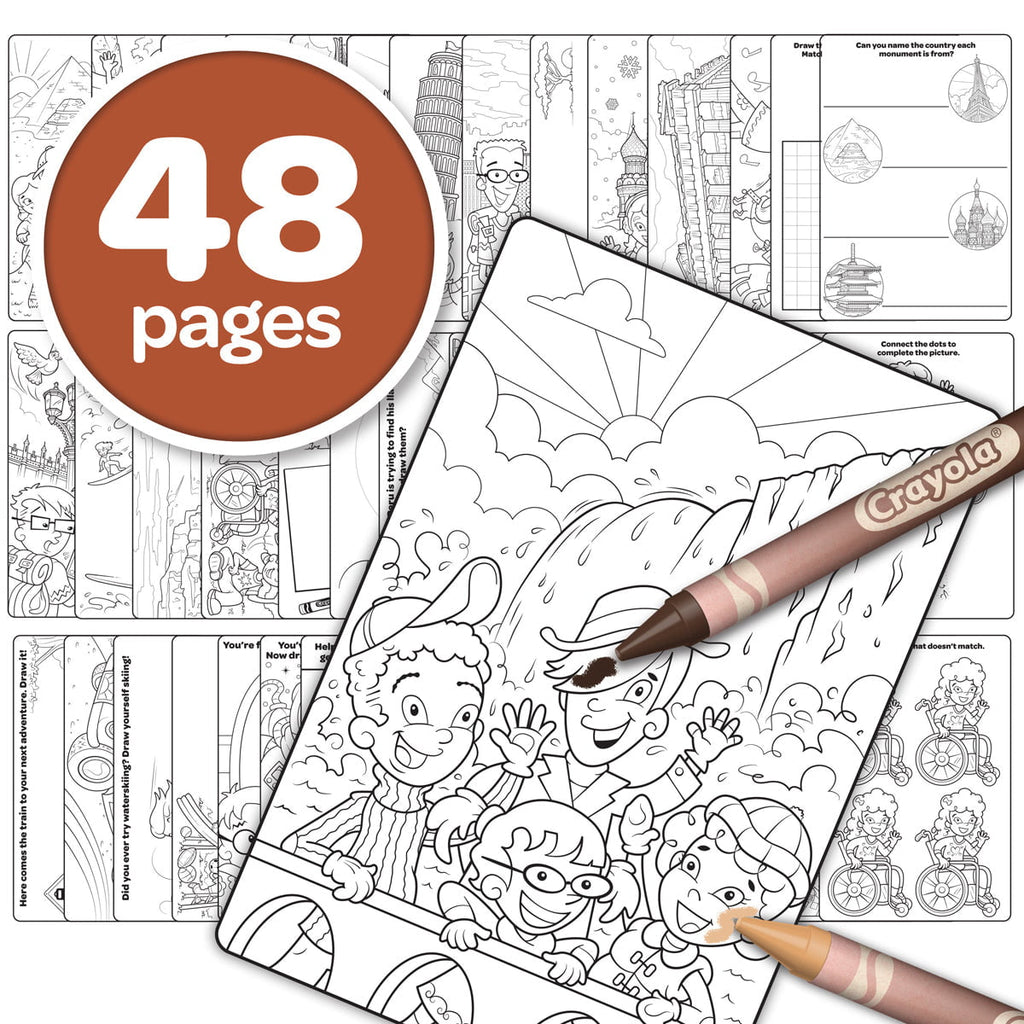 Crayola Colors of the World Coloring & Activity Book, 48 Pages ...