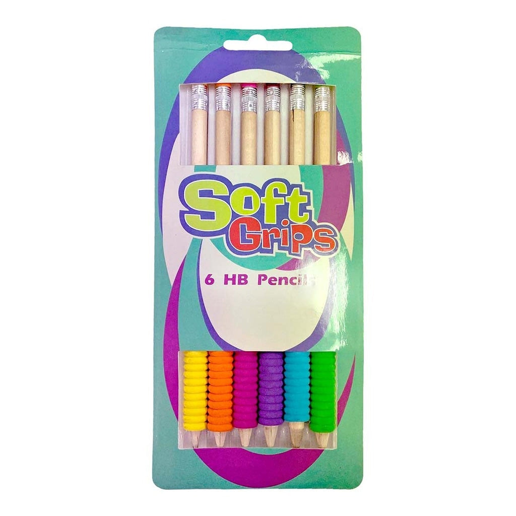Groovy Grip HB Pencils, Pack of 6, With Foam Grips | Newest Products — Discount Office