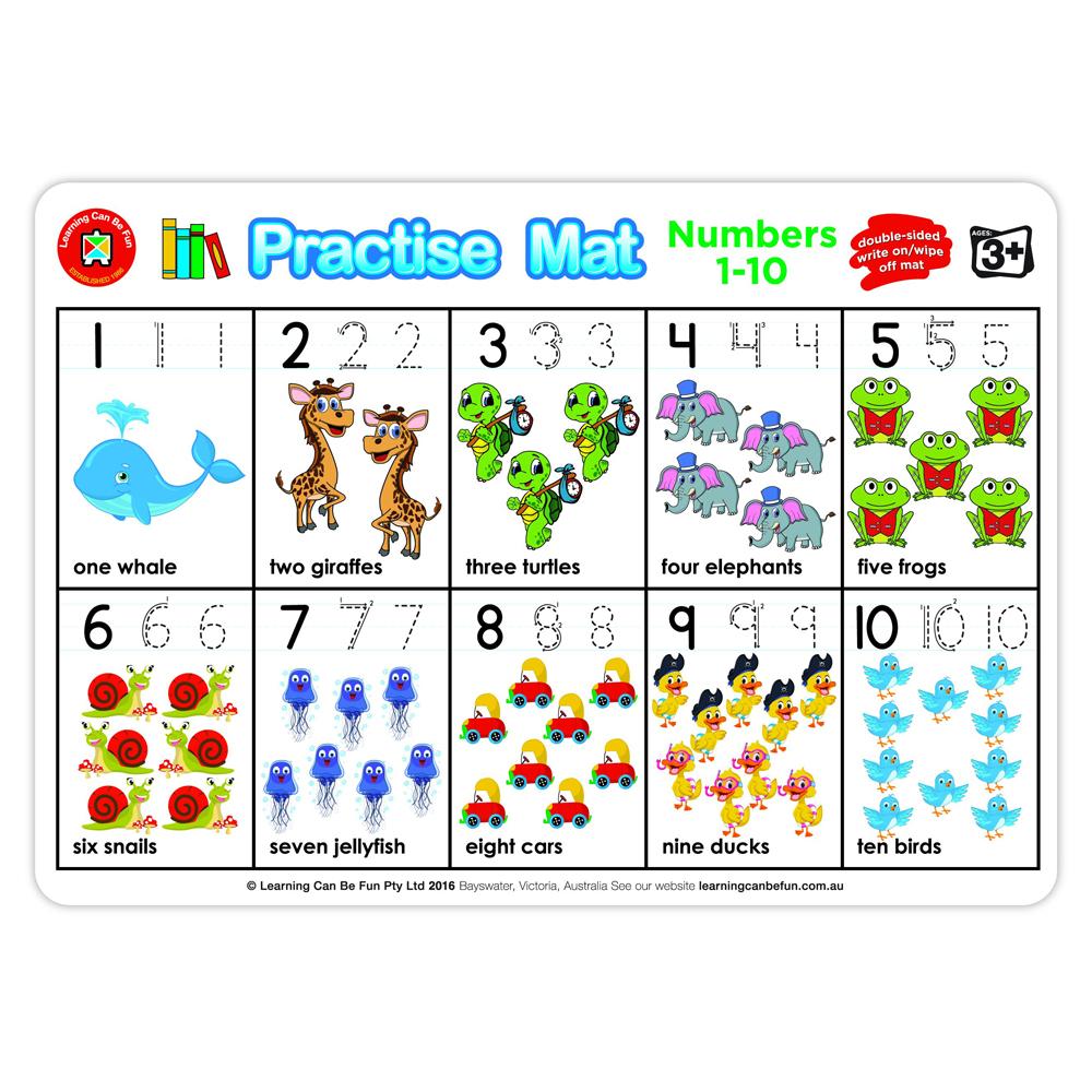 LCBF Practise Mats Numbers 1-10 | Educational Games & Toys — Discount ...