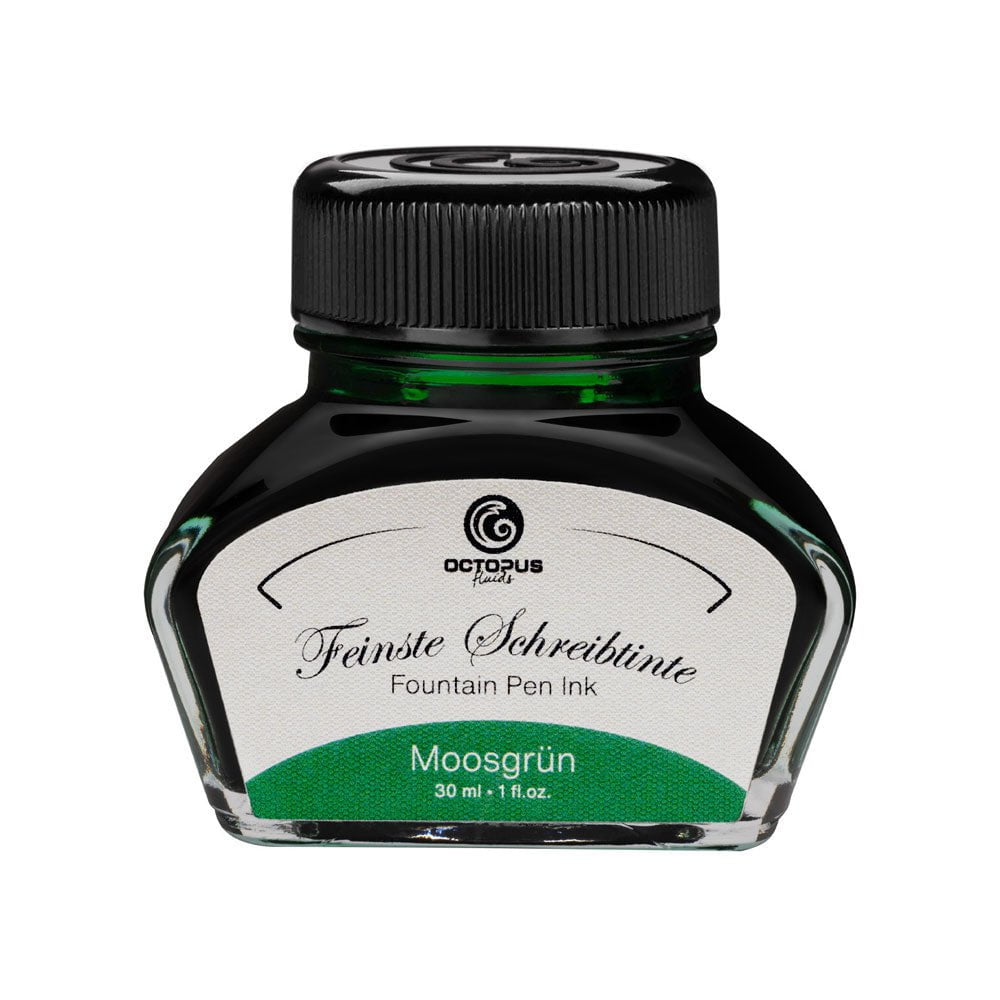 Octopus Fluids Fountain Pen Ink Moss Green (Moosgrun) 30ml | Fountain Pen Inks — Discount Office