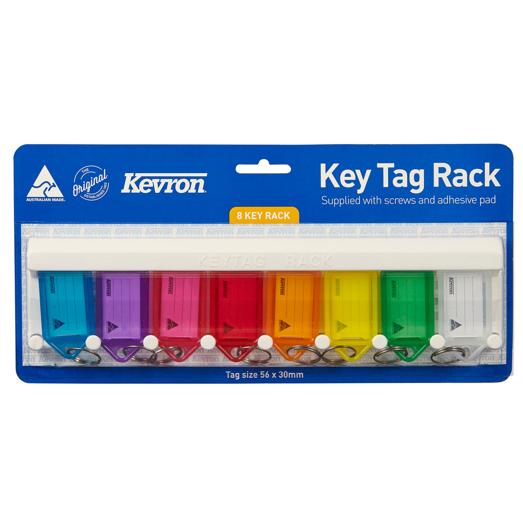Kevron 8 Key Tag Rack + Key Tag | ID Card Holders, Key Tags ...
