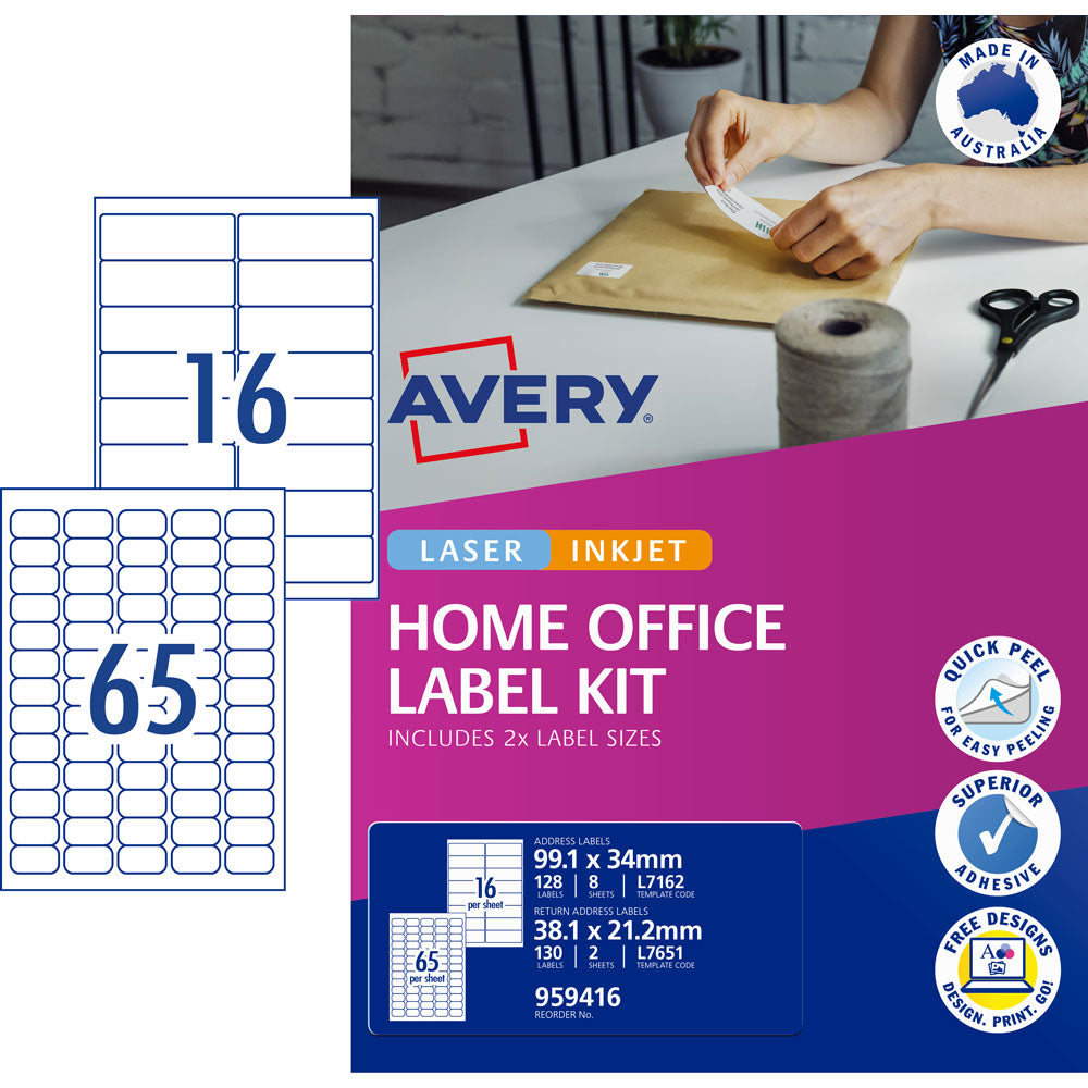 Avery Home Office Label Kit Address Labels & Address Labels, 10 Sheets ...
