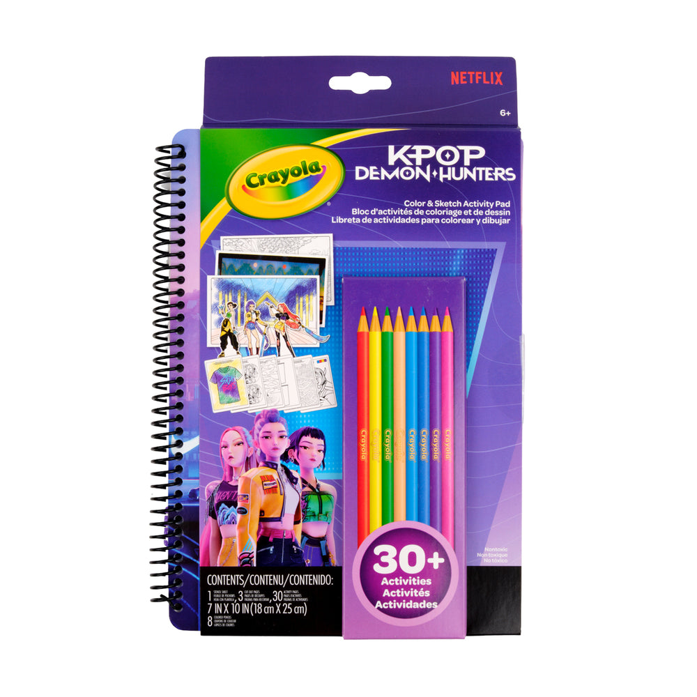Crayola Color & Sketch Activity Pad KPOP Demon Hunters | Crayola ...