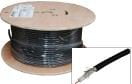 152m Roll RG6 Shielded Cable Black. 75ohm. 18AWG solid core. Foil and ...