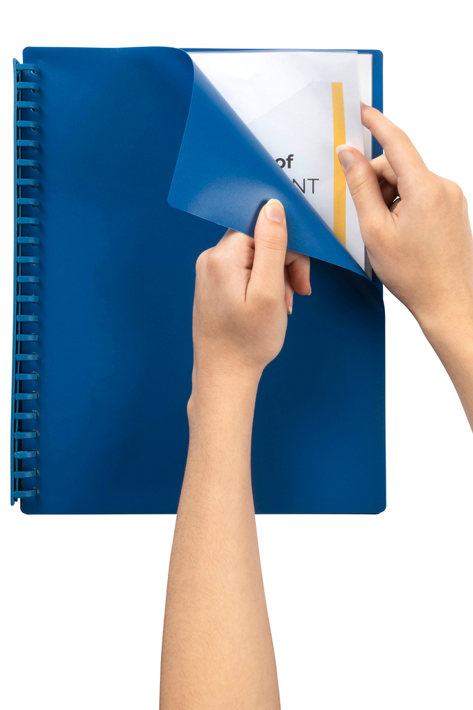 Marbig A4 Refillable Display Book 20 pocket Blue | Display Books ...