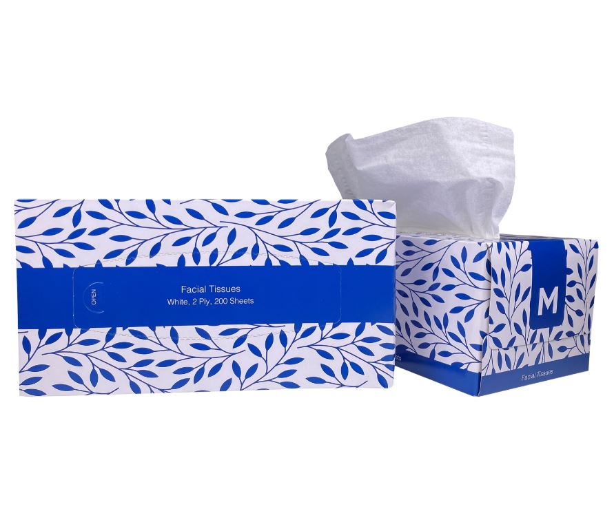 2 Ply Facial Tissue - 24 packs x 200 sheets | Kitchen Hygiene ...