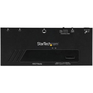 2 Port HDMI Switch w/ Automatic and Priority Switching 2 In 1 Out HDMI ...