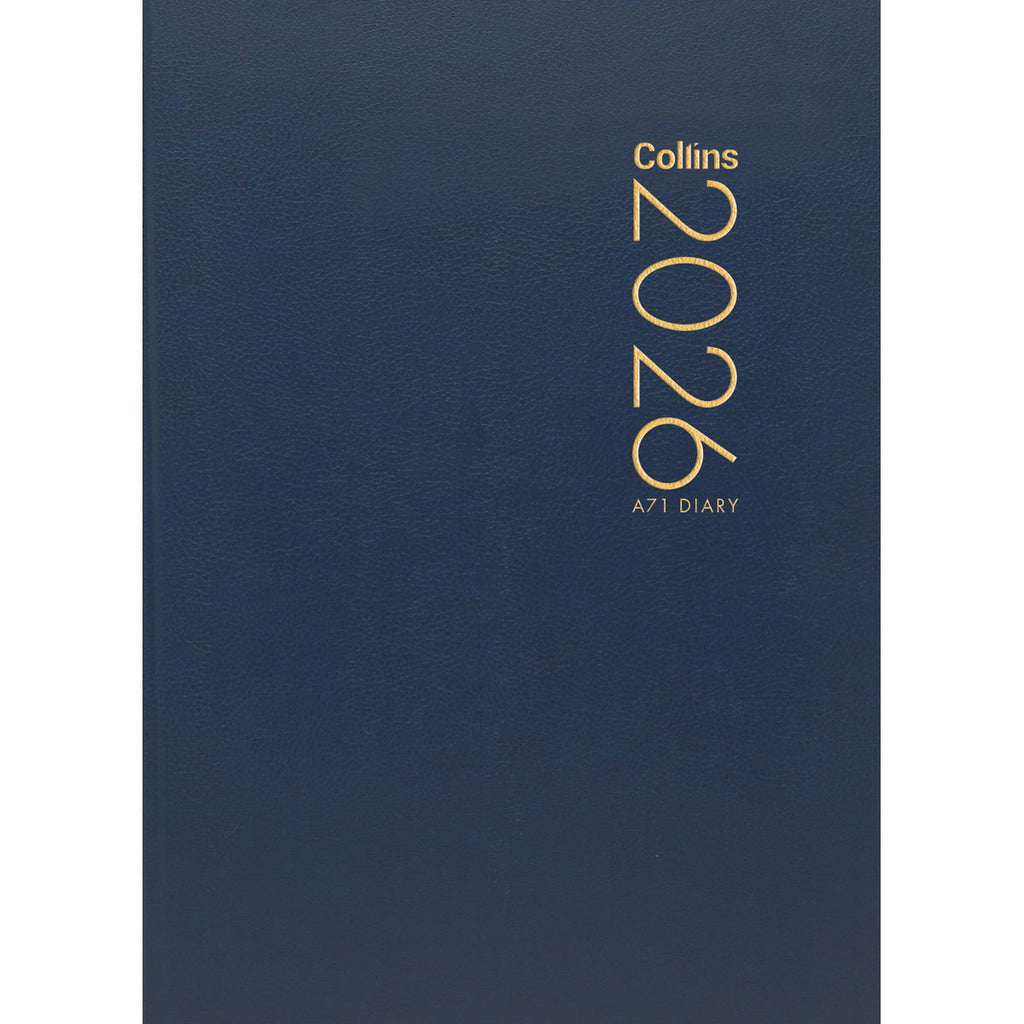 2026 Collins A71 Diary, Day to Page, Navy, 105mm x 74mm | Collins ...