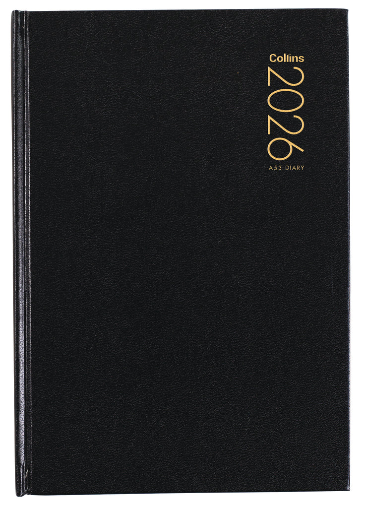 2026 Collins Diary, A53, Week to View, 148mm x 210mm, Black | Collins ...