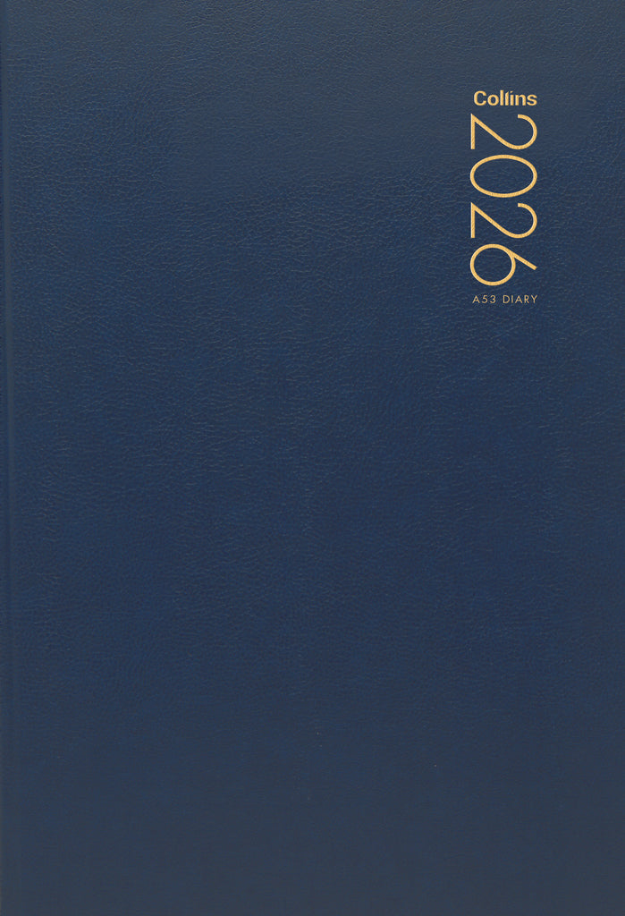 2026 Collins Diary, A53, Week to View, 148mm x 210mm, Navy | Collins ...