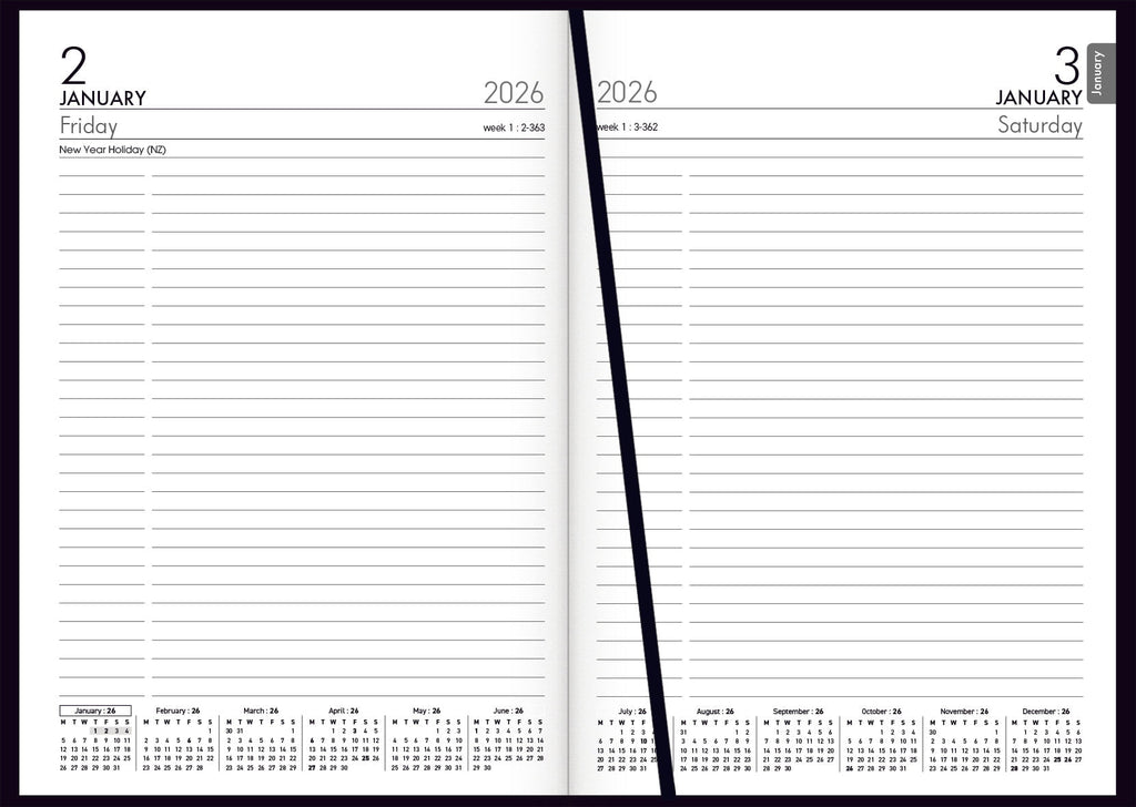 2026 Collins Farming Diary A51F Day Per Page, Black, 148mm x 210mm ...