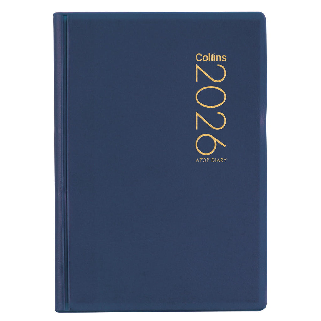 2026 Collins Pocket Diary A73P, Week To View, PVC Cover, Navy, 74mm x ...