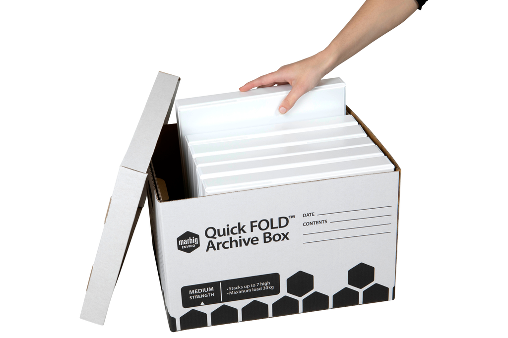 Marbig Quickfold Archive Box With Lid | Archive & Storage — Discount Office