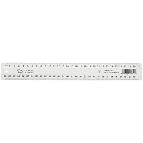 300mm White Plastic Ruler | Desktop Essentials — Discount Office
