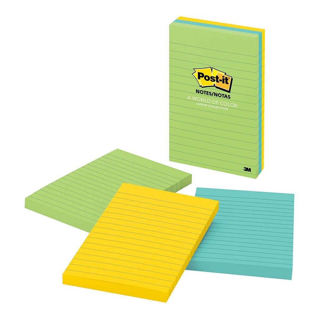 3M Post It Sticky Note 101 x 152mm x 3 Pads - Lined (660-3AU) | Desktop ...
