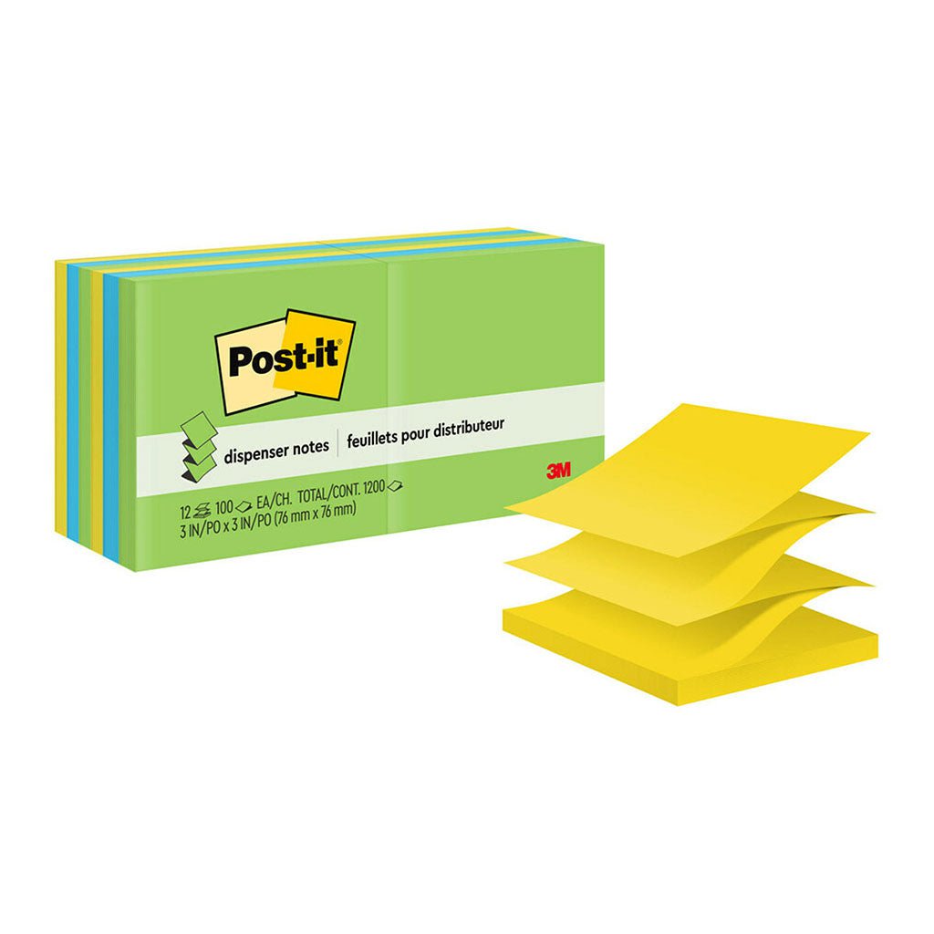 3M Sticky Pop Up Post It Note Refill 76 x 76mm - 12's Pack (R330-AU ...