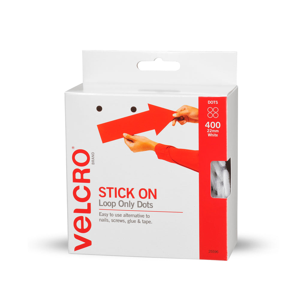 Velcro 22mm x 400 Pieces White Dots Loop Only | Adhesives, Tapes ...