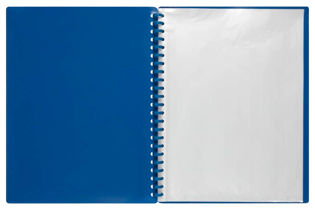Marbig A4 Refillable Display Book 20 pocket Blue | Display Books ...