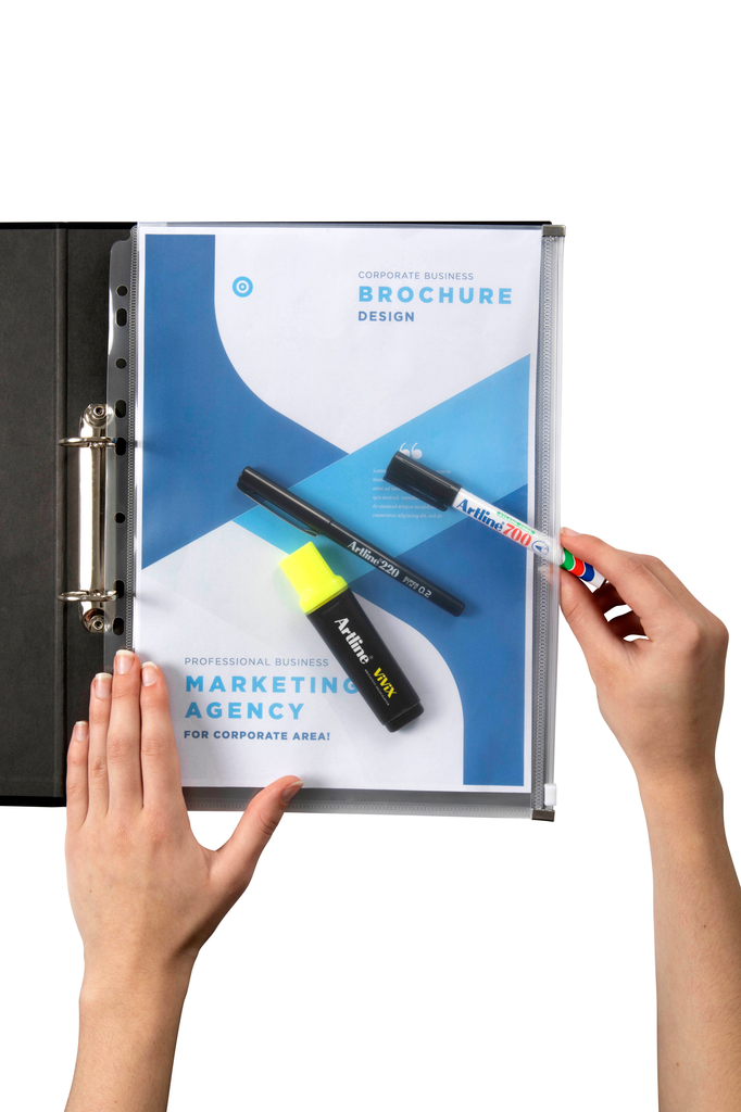 Marbig A4 Binder Wallet With Zip Closure Clear | Document Wallets ...