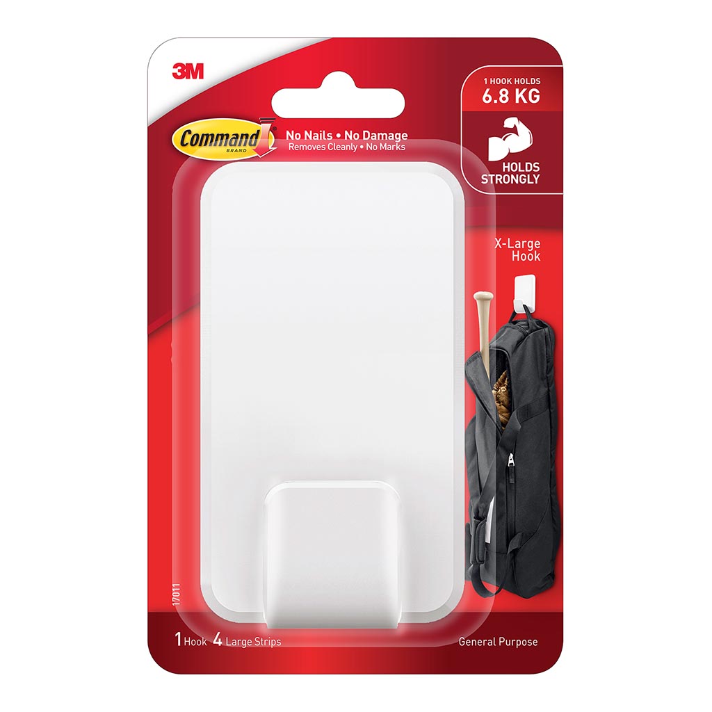 Command Mega Utility Hook, White (17011-ES) | Command — Discount Office