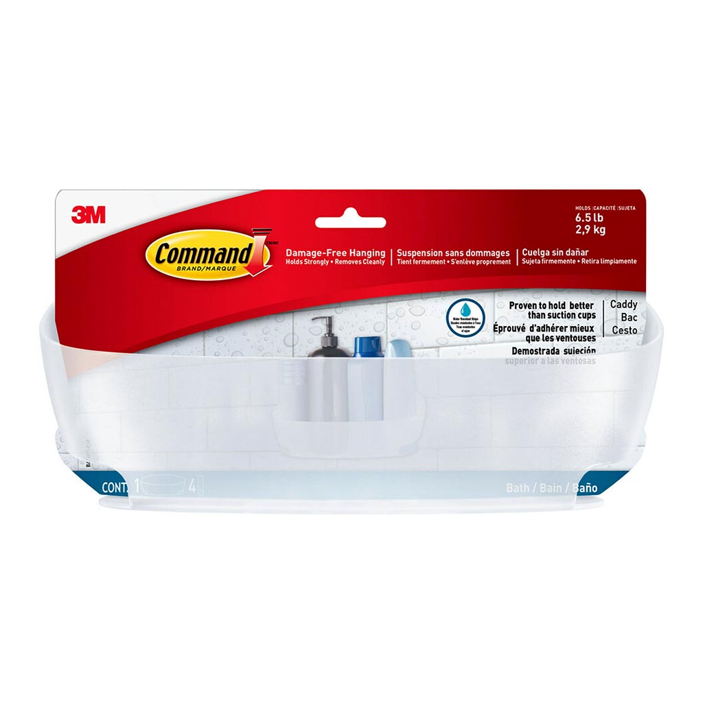 Command Shower Caddy with Water Resistant Strips (BATH11-ESF) | Command ...