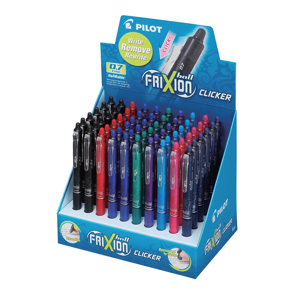 Pilot Frixion Clicker Erasable Fine Assorted Pen, 60 Pen Pack (BLRT-FR ...