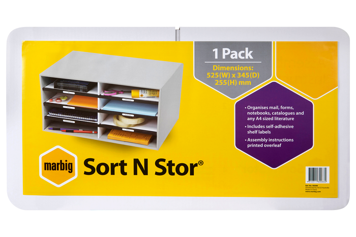 Marbig Cardboard Sort & Store - 8 Compartments | Desk & File Organisers ...