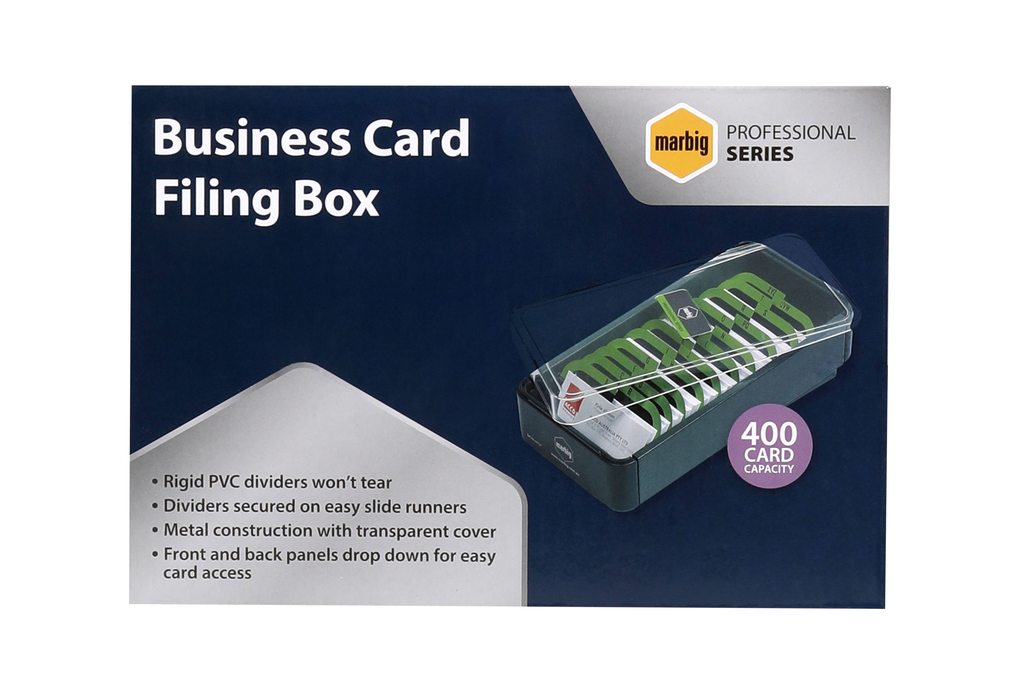 Marbig 400 Business Card Case | Business Card Holders — Discount Office
