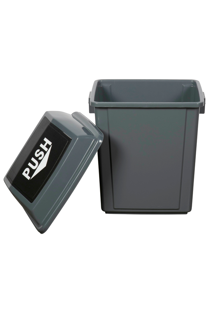 Cleanlink 25L Rubbish Bin with Spring Loaded Bullet Lid, Grey | Newest ...