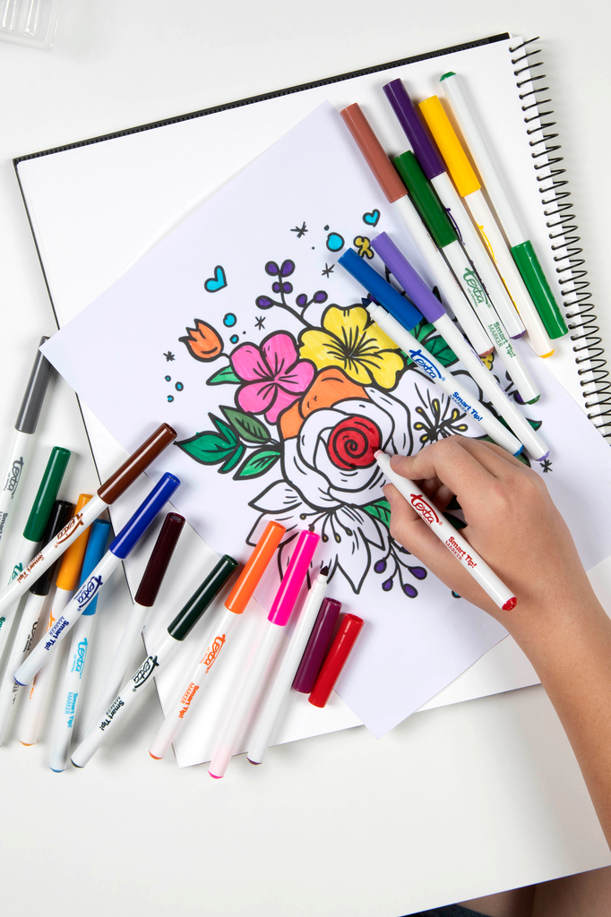 Texta Smart Tip Markers Pack of 20 | Colour Felt Pens — Discount Office