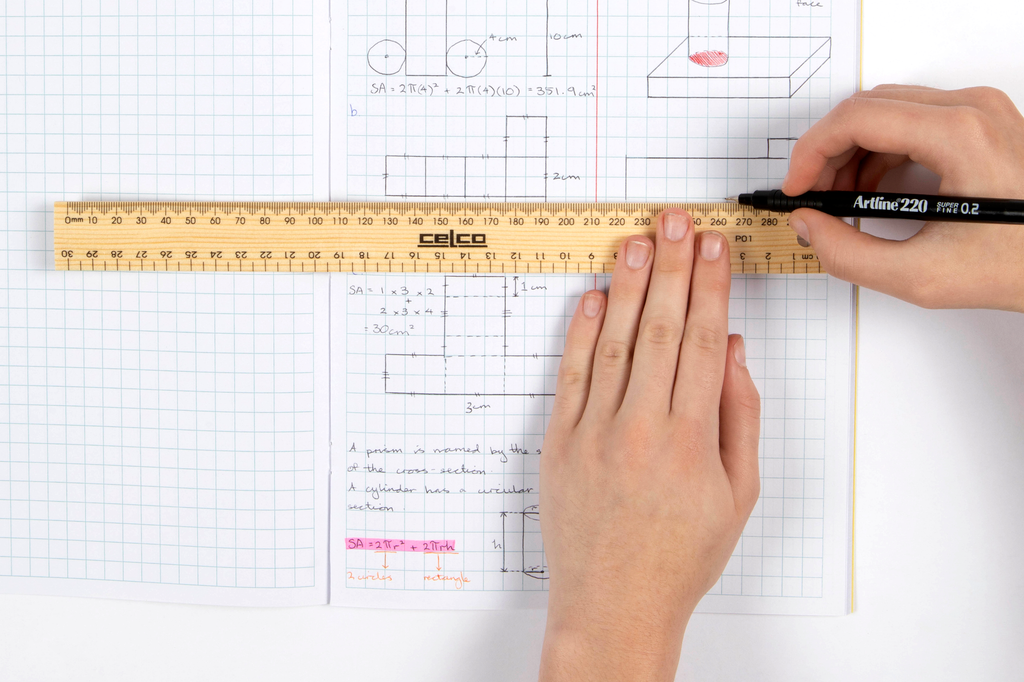 Celco Wooden Ruler 30cm x Pack of 25 | Desktop Essentials — Discount Office