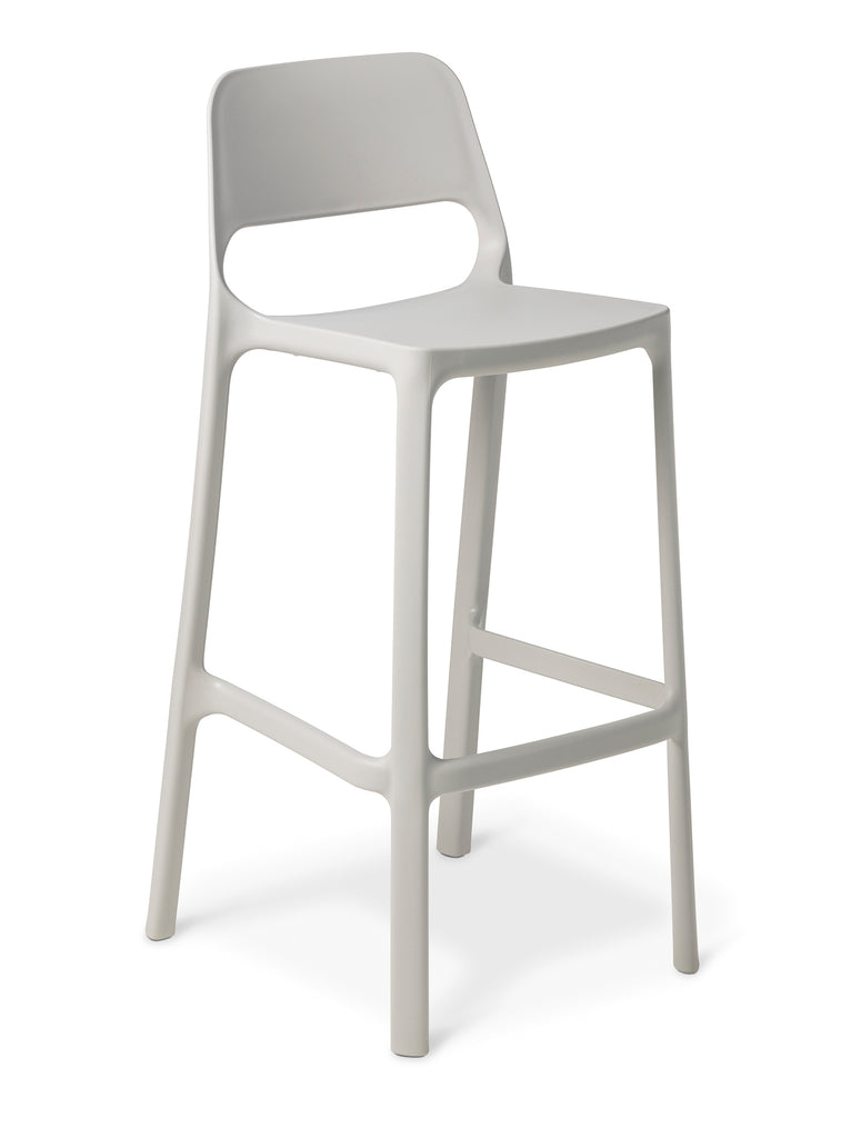 Eden Zero Café Indoor & Outdoor Stool, Stacking, Stone | Bar Stools ...