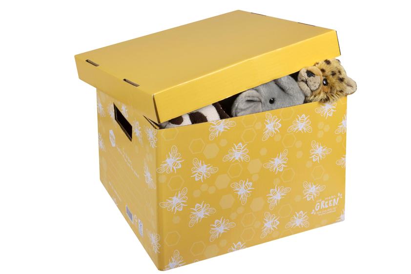 Marbig Enviro Archive Box, 310mm x 390mm x 270mm, Yellow | Marbig ...