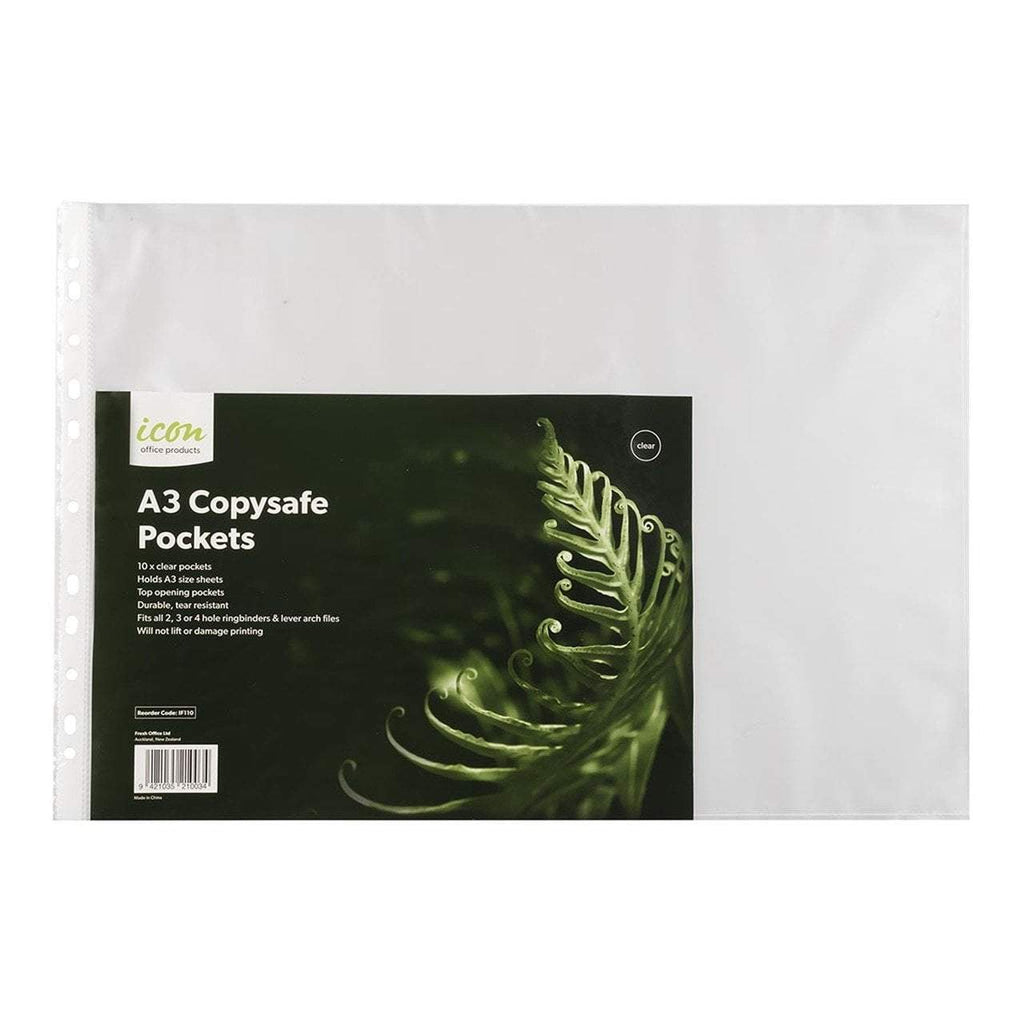 A3 Landscape Copysafe Clear Pockets 10's Pack | Copysafe Pockets ...