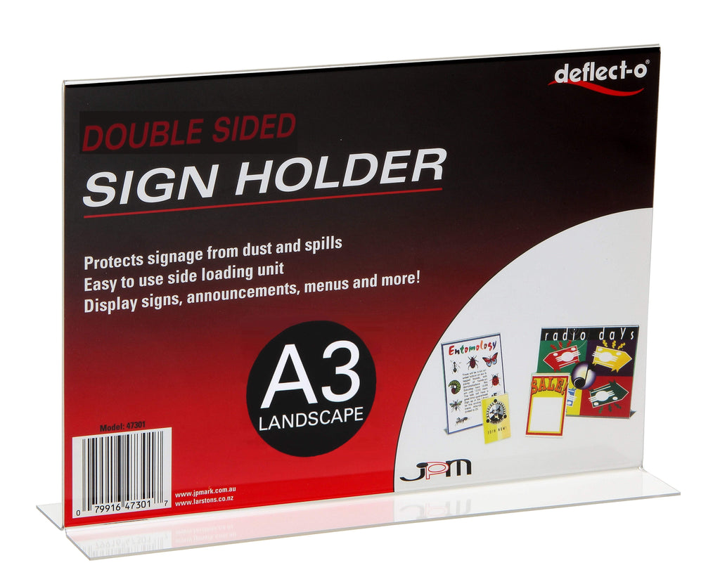 A3 Menu / Sign Holder Double Sided - Landscape | Brochure & Menu ...