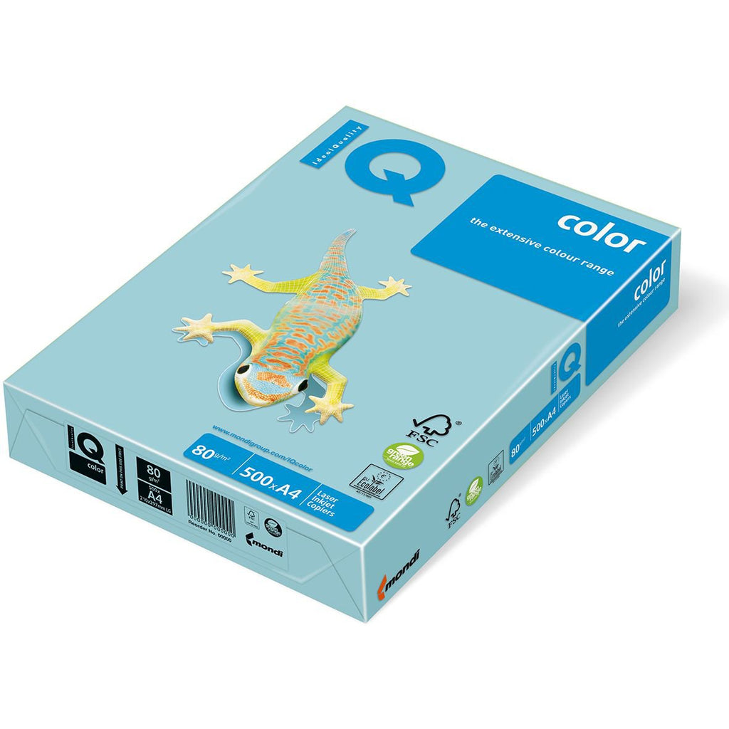A4 80gsm IQ Intense Colour Paper, Medium Blue x 500's Pack | Newest ...