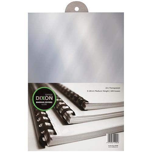 A4 Clear Binding Cover 180mic x 20's | Binding Covers — Discount Office