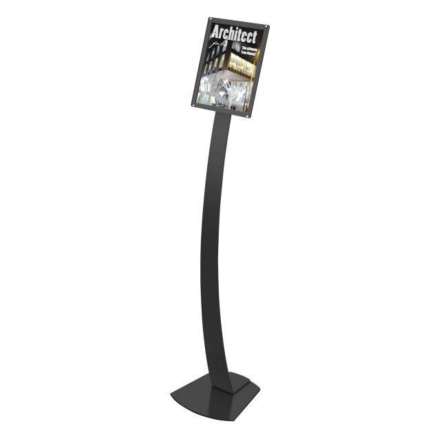 A4 Manhattan Floor Standing Sign Holder Black | Brochure & Menu Holders ...