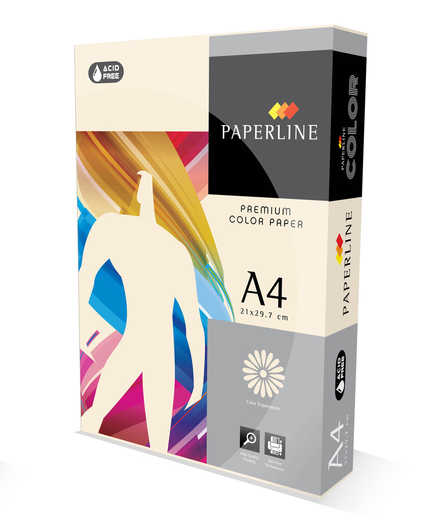 A4 Paperline Sand / Ivory Coloured Paper, 80gsm, 210mm x 297mm, 500 Sh ...