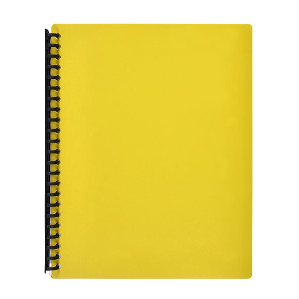 A4 Refillable Display Book 40 pocket Yellow | Display Books — Discount ...