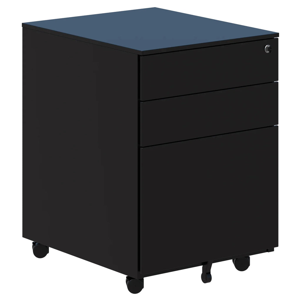 Accent Steel Mobile Pedestal Filing Cabinet, Standard 600H x 390W x 50 ...