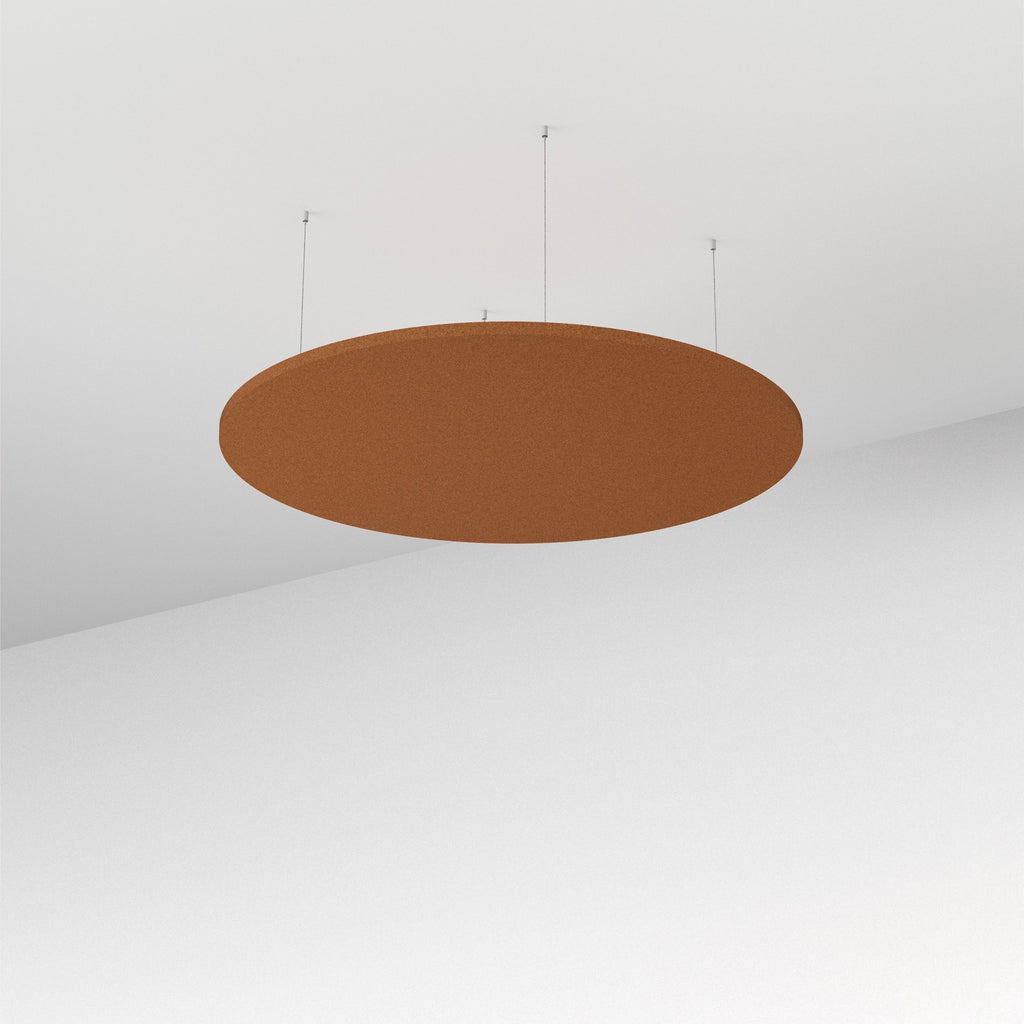 Acoustic Floating Ceiling Panel Round, 1200mm x 24mm, Choice of Colour ...