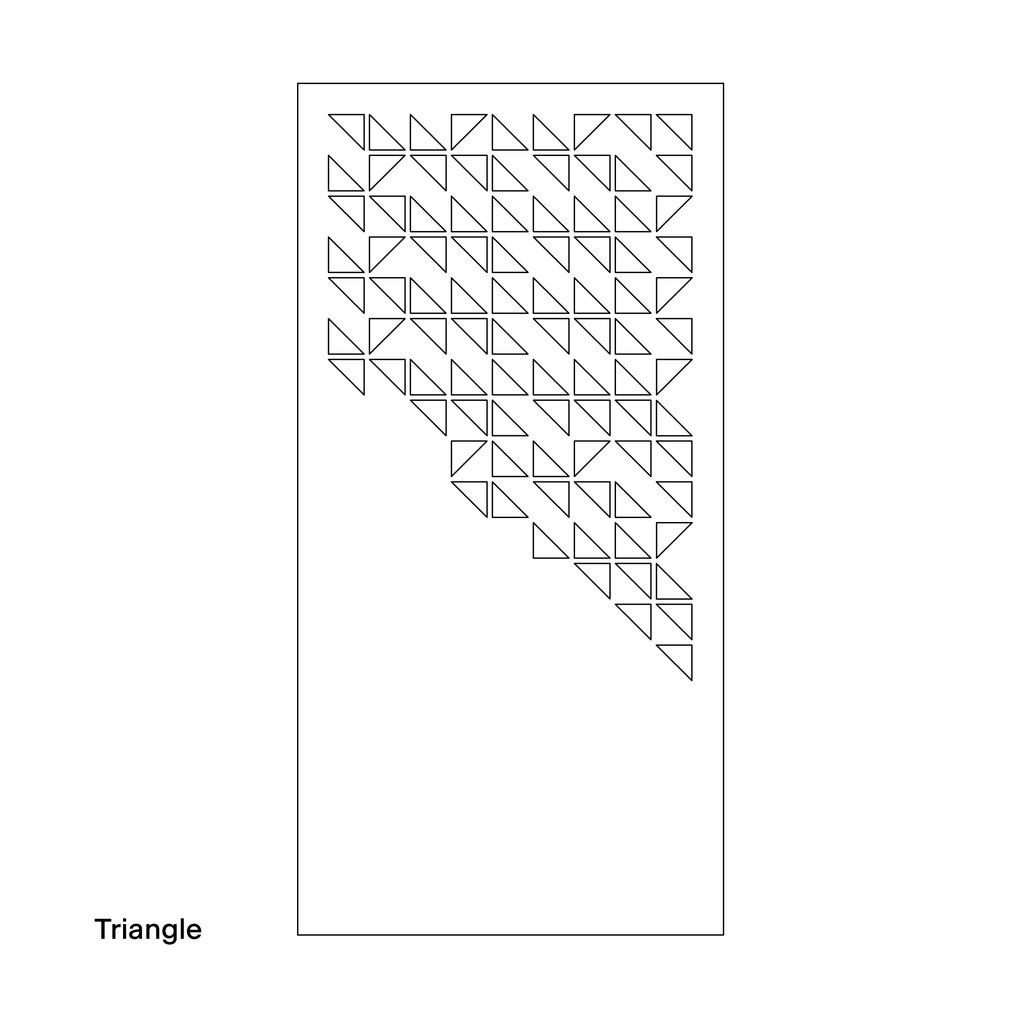 Acoustic Hanging Carved Panels 2400mm x 1200mm x 12mm, Triangle - Choi ...