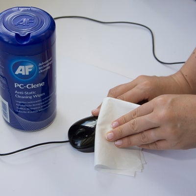 AF PC Clene Anti-Static PC Wipes, Tub of 100 | AF — Discount Office
