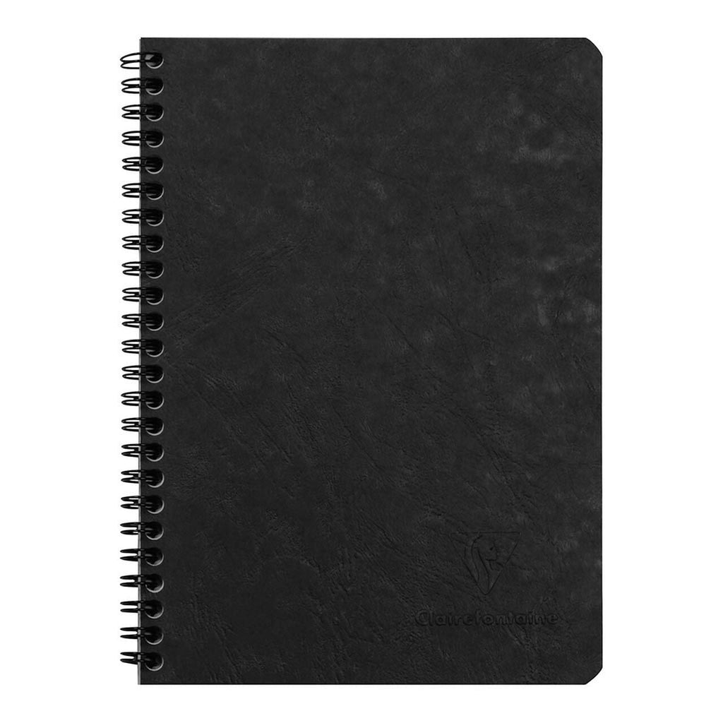 Age Bag Spiral Notebook A5 Lined Black | Clairefontaine — Discount Office