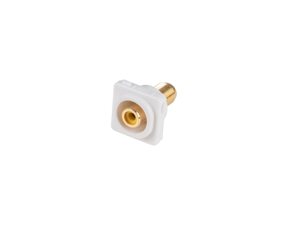 AMDEX Yellow RCA to F Connector. Gold Plated | Newest Products ...