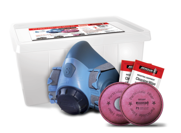 Armour Silicone Half Face Mask P2 Particulate Mask Kit, FFP2, FFP3 ...
