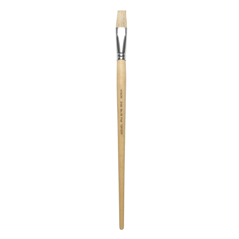Artworx Paint Brush 2160 Flat Size 10 17mm | Art Supplies — Discount Office